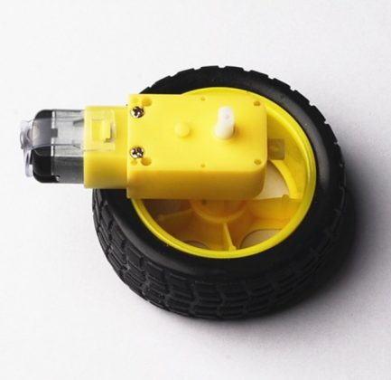 Smart Car Robot Plastic Tire Wheel with DC Gear Motor 48:1 – Microchip.lk