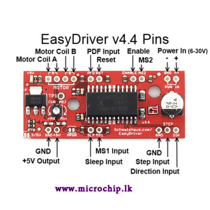 A3967 EasyDriver Stepper Motor Driver V44 – Microchip.lk
