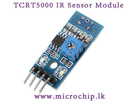 TCRT5000 infrared reflectance sensor Line Hunting / Obstacle avoidance module – Microchip.lk