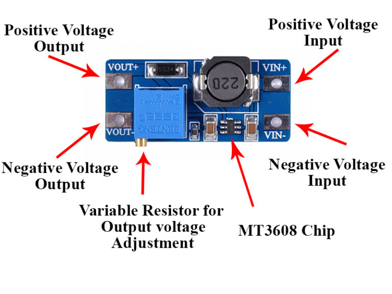 MT3608 DC-DC Step Up (Boost) Converter Module – Microchip.lk