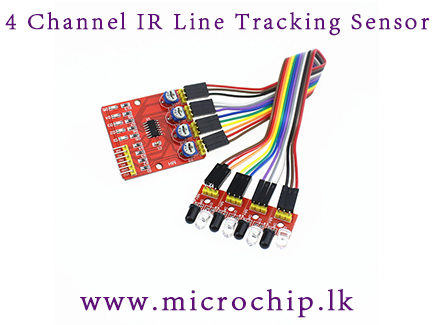 Four-Way Infrared Tracing Tracking Module – Microchip.lk