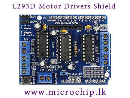 L293D Motor Control Shield – Microchip.lk