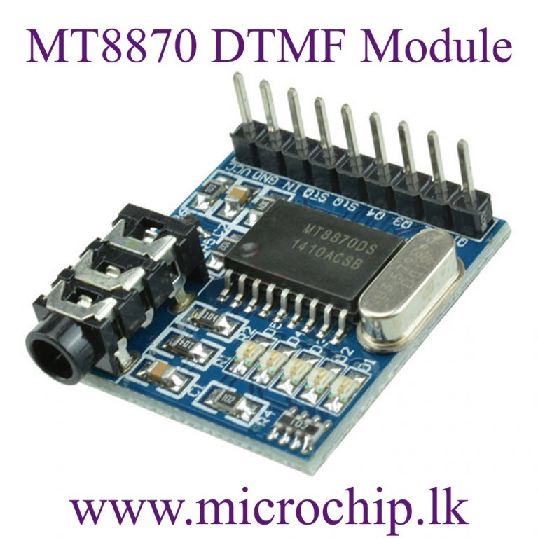 MT8870 DTMF Voice Audio Decoder Module – Microchip.lk