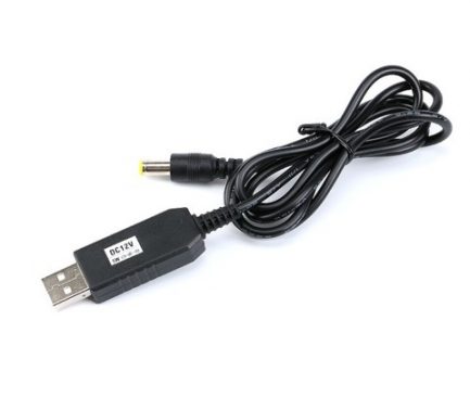 USB DC 5V to DC 12V Step up Cable Module Converter 2.1×5.5mm Male ...