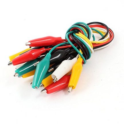 Double Ended Alligator Clips Test Lead Jumper Wire 47cm – Microchip.lk