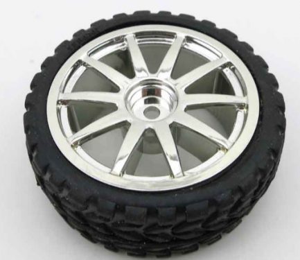 65mm hexagon hole wheel DIY small robot model patrol car smart car ...