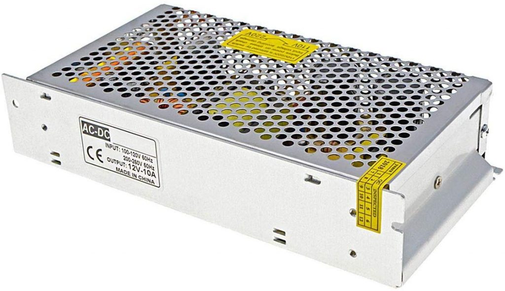 12V-10A Aluminum Cover Power Supply – Microchip.lk
