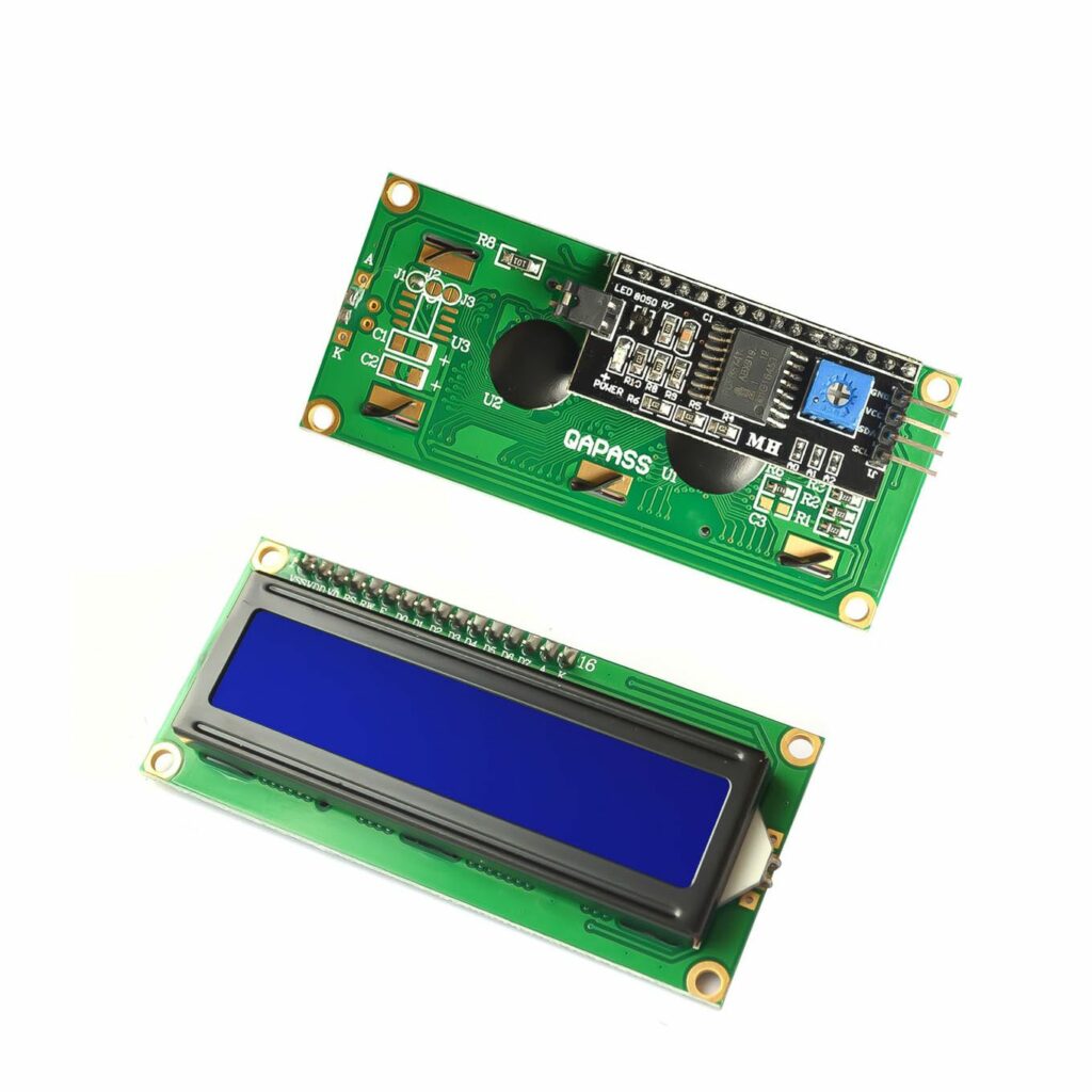 1602A LCD Character Display Module Blue Backlight with IIC/I2C ...