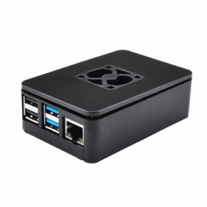 ABS Raspberry pi 4 Black Case – Microchip.lk