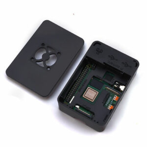 ABS Raspberry pi 4 Black Case – Microchip.lk