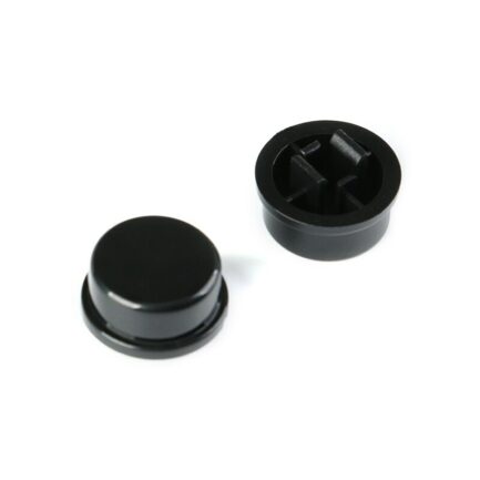 Tactile Push Button Switch Cap – Black – Microchip.lk